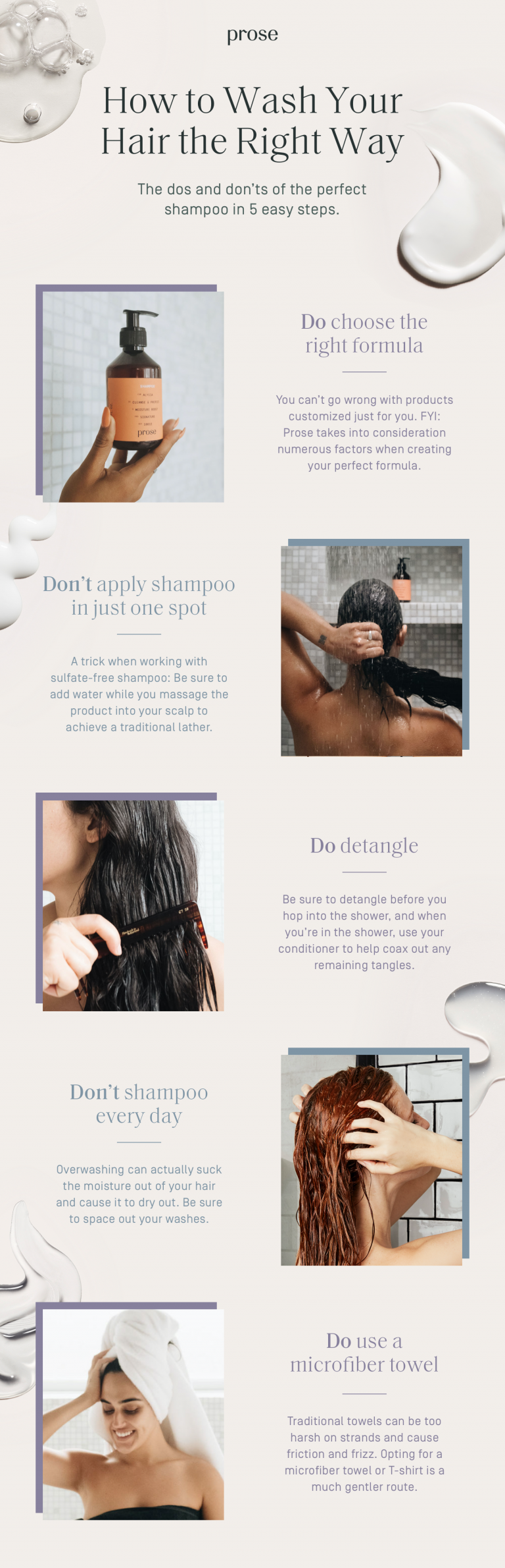 How to Wash Your Hair: Tips for Healthier Hair | Prose